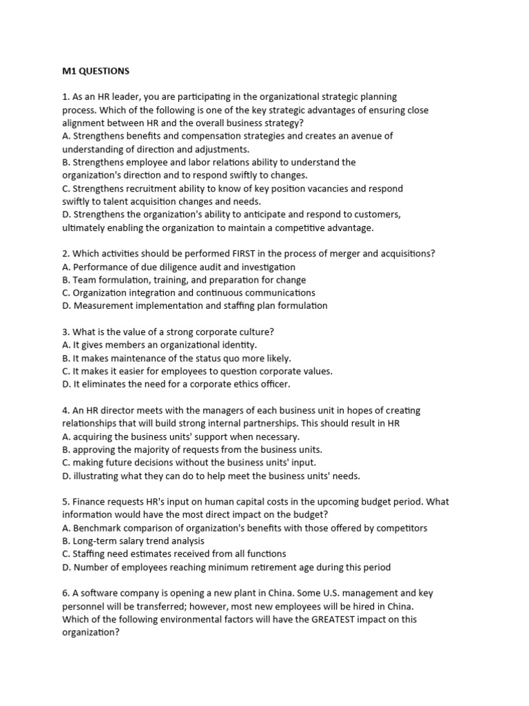 Module 1 Questions | PDF