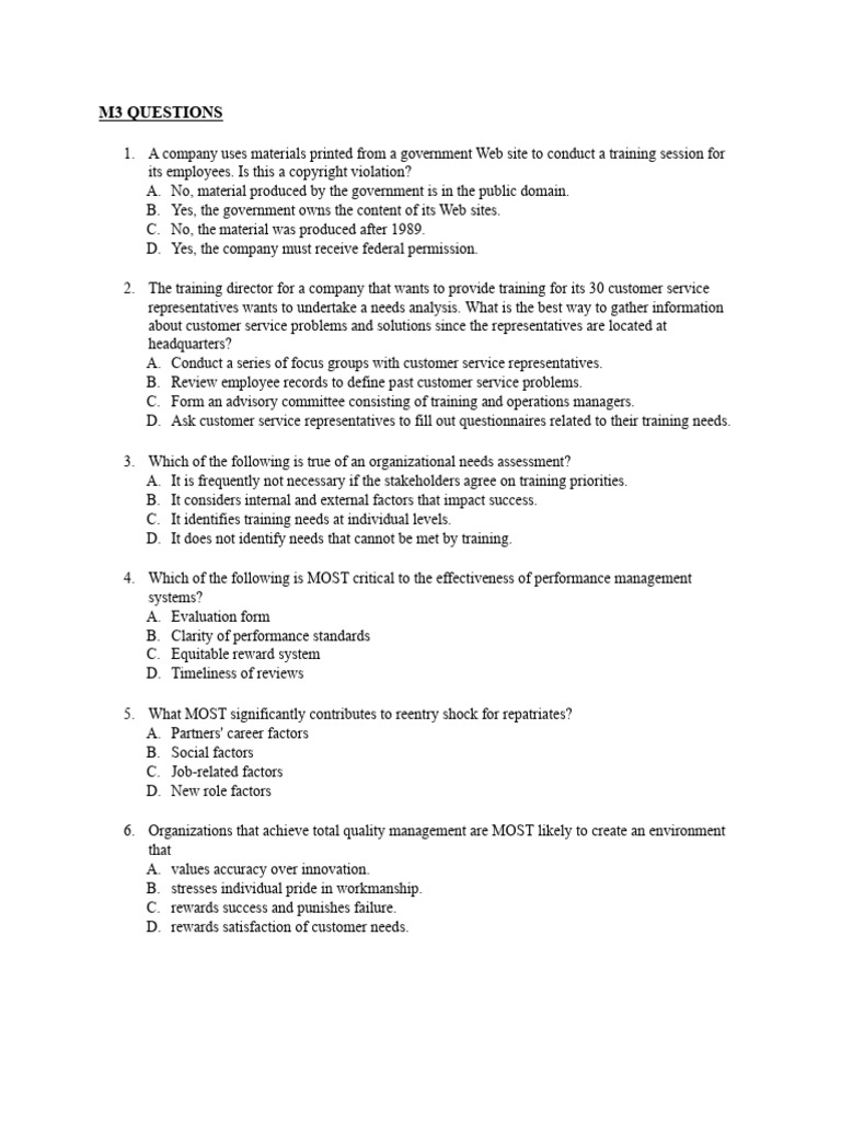Module 3 Questions | PDF