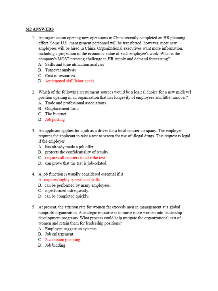 Module 2 Answers | PDF