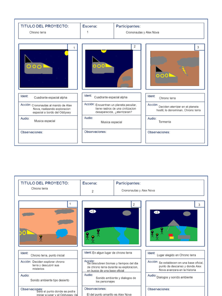 Plantilla Storyboard 220501089-AA1-EV02 | PDF
