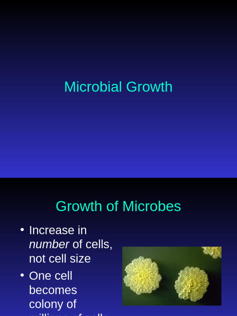 Chap2 MicrobialGrowth | PDF
