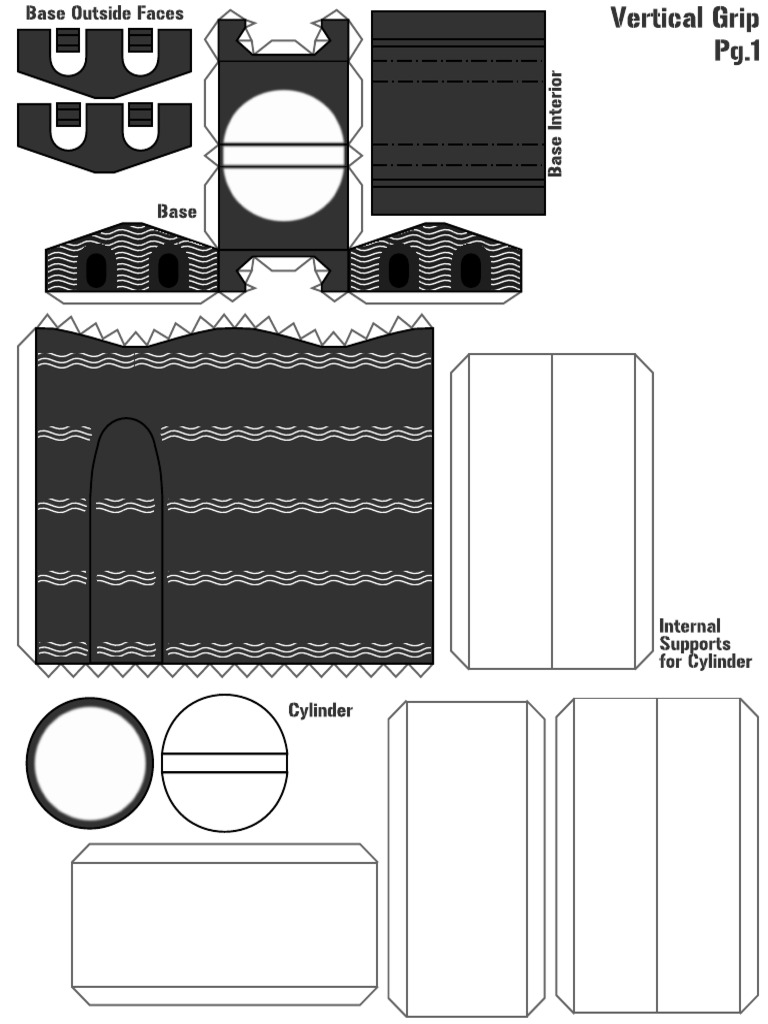 Vertical and Stubby Grip (Black and Tan) | PDF