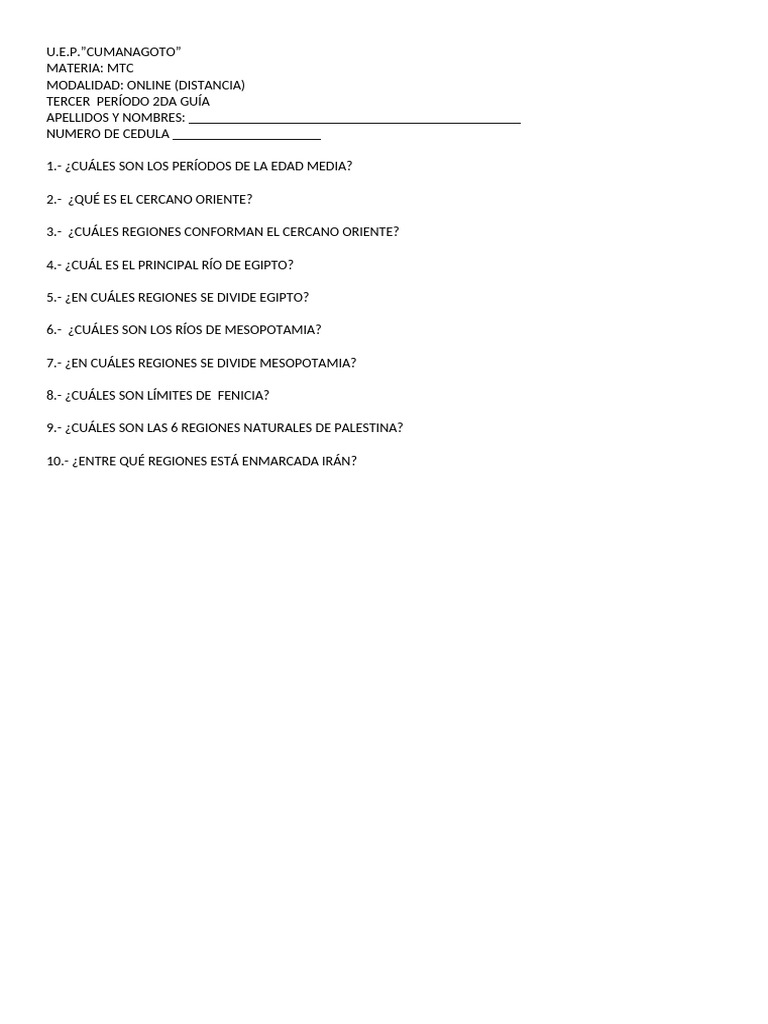 3erp MTC 2da Semana | PDF