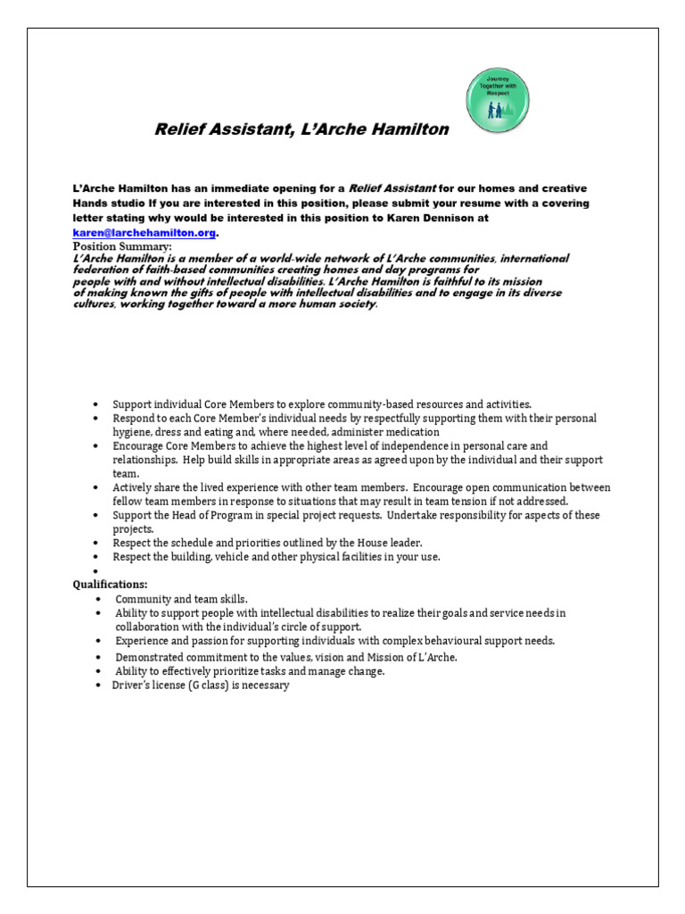 job_posting_relief_assistant_jan_2024_ | PDF