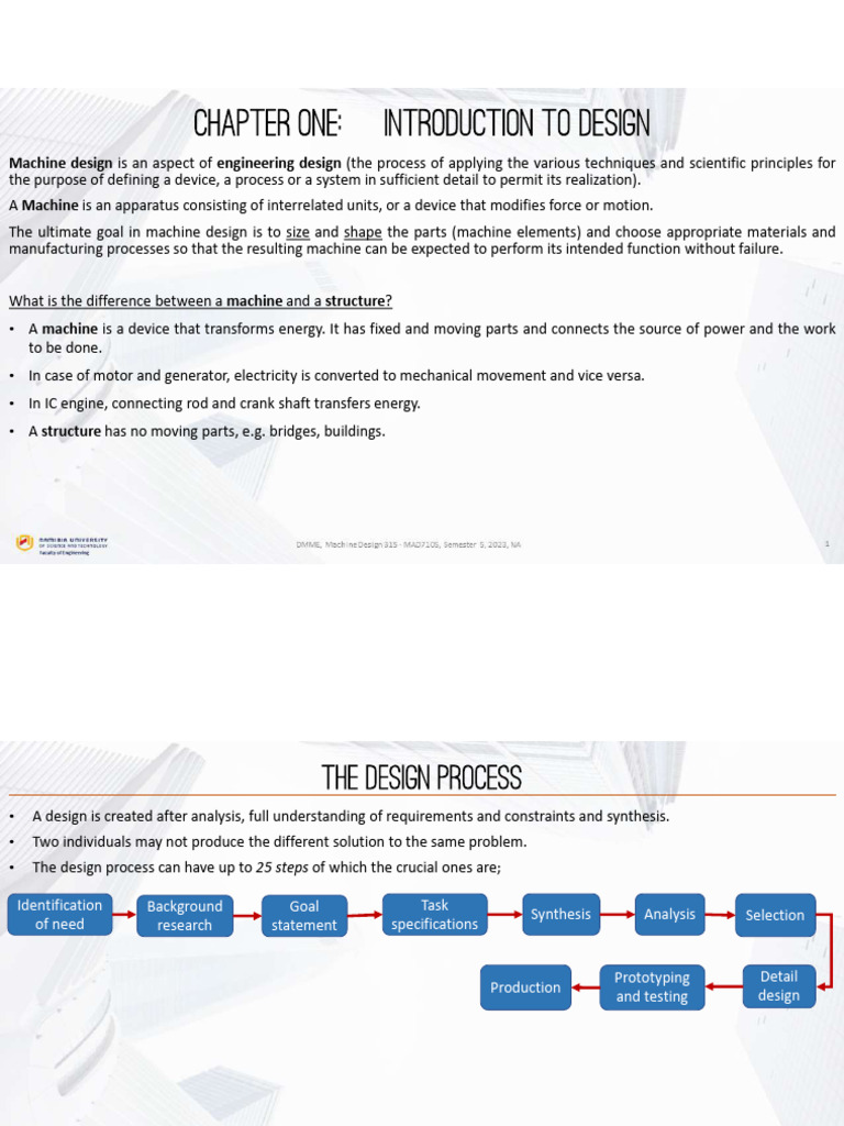 Lecture 1 - Chapters 12 Introduction To Desgn Materials and Processes | PDF