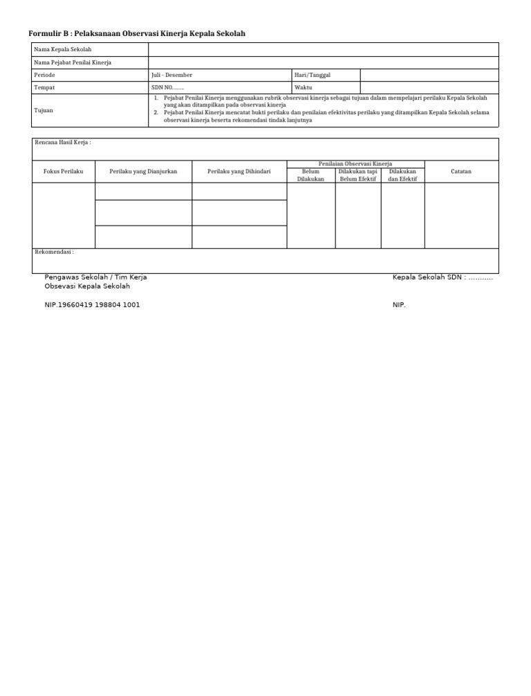 Formulir B | PDF