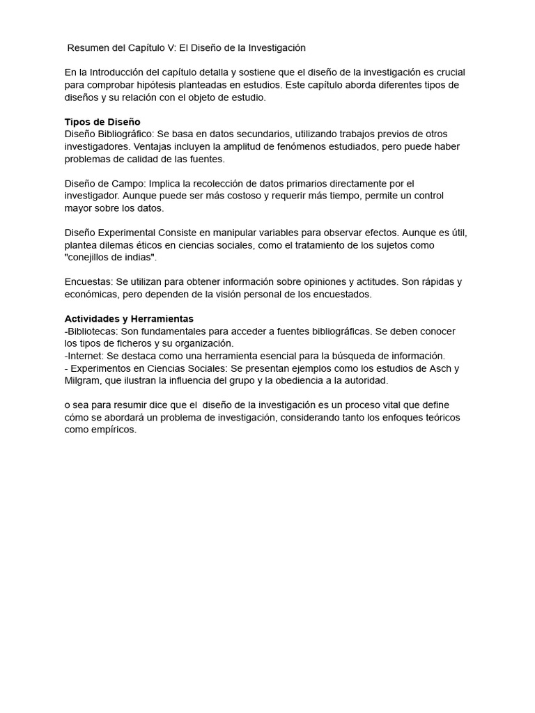 Resumen Capitulo 5 | PDF