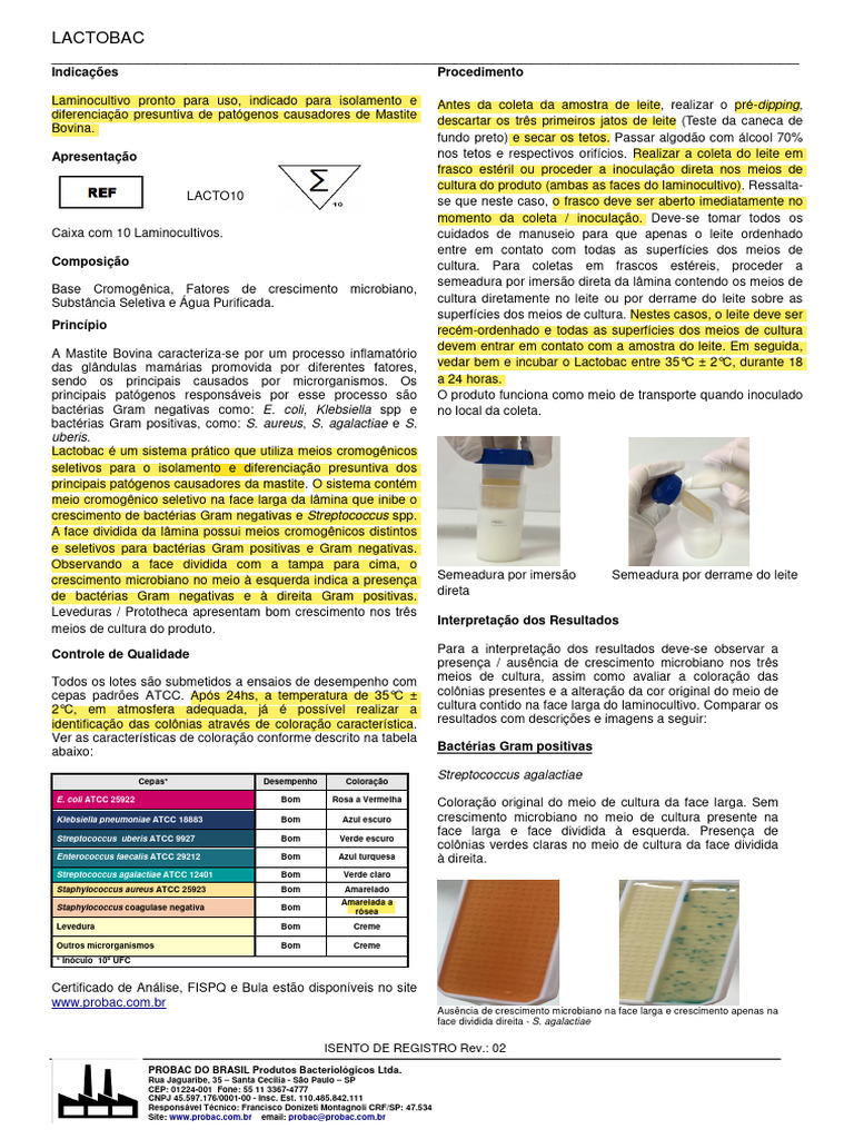 Lactobac Rev 02 | PDF
