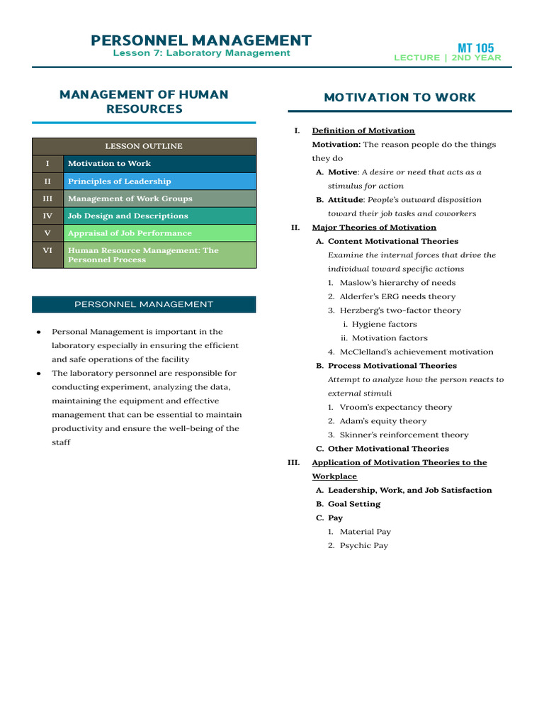 L7 Personnel Management | PDF