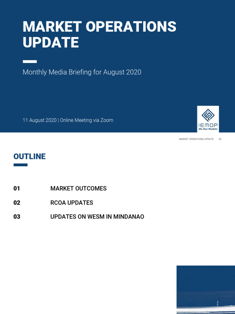 AUGUST_2020_MARKET OPERATIONS HIGHLIGHTS | PDF