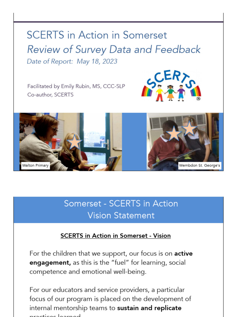 Somerset - SCERTS - Final Review Data - May 2023 | PDF | Learning ...