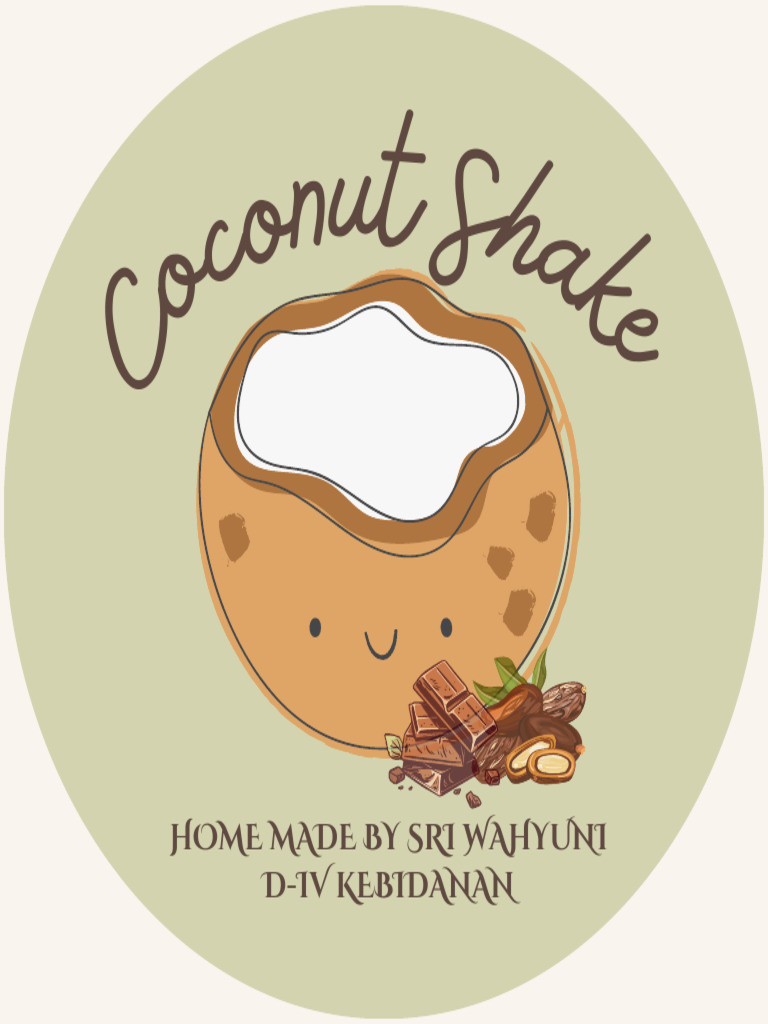 Label Lingkaran Hijau Ilustrasi Coconut Jelly | PDF