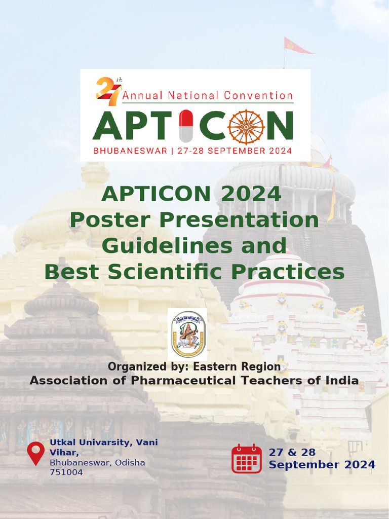 APTICON 2024 Poster Presentation Guidelines and Best Scientific ...