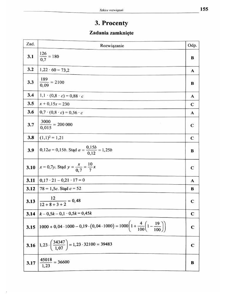 Procenty PAGACZ Odp | PDF