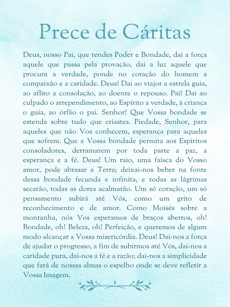 Prece de Cáritas | PDF