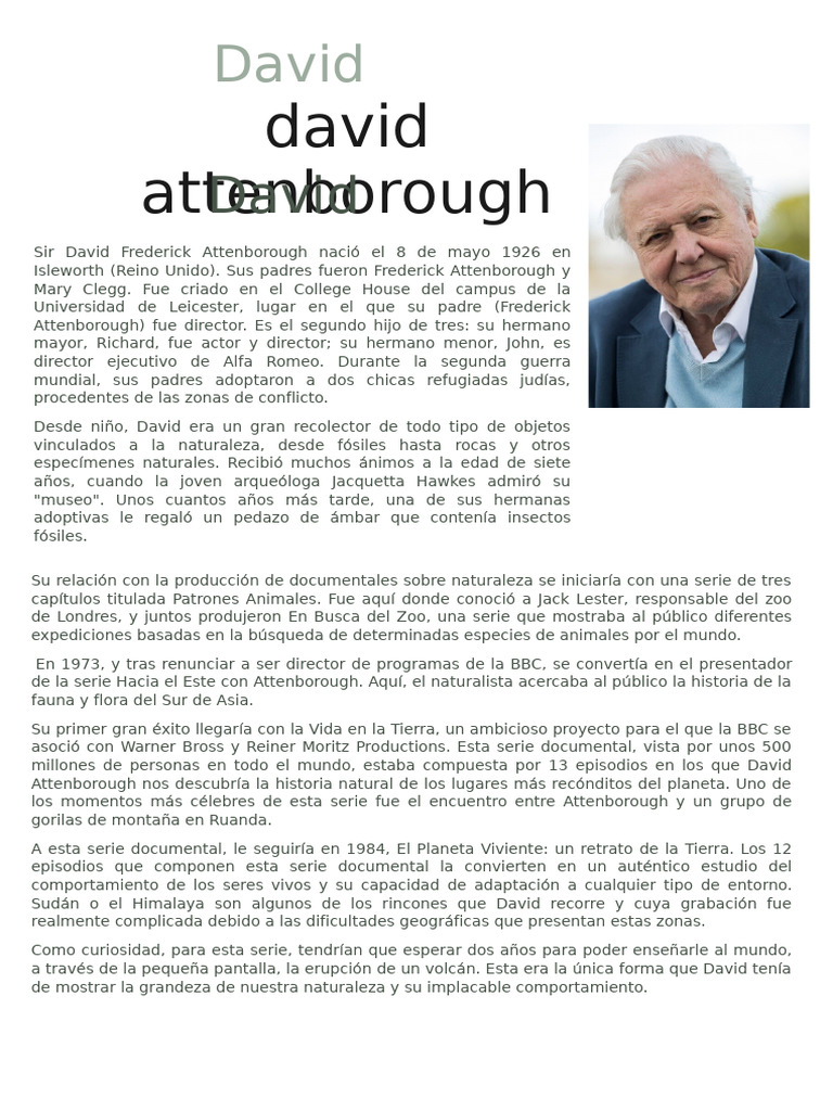 David Attenborough | PDF