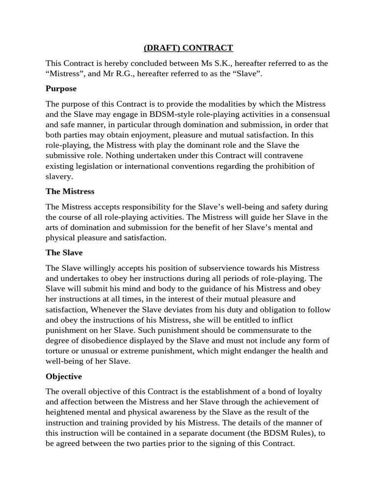 New Contract | PDF