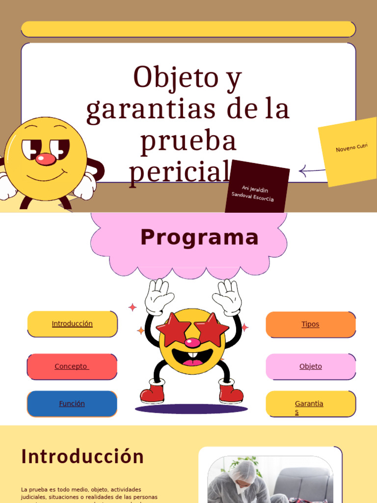Objeto y Garantias de La Prueba Pericial Ani Sandoval Escorcia-1 | PDF