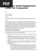 Audit Engagement Letter Example | PDF | Audit | Internal Control
