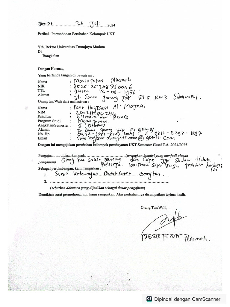 Surat Permohonan | PDF