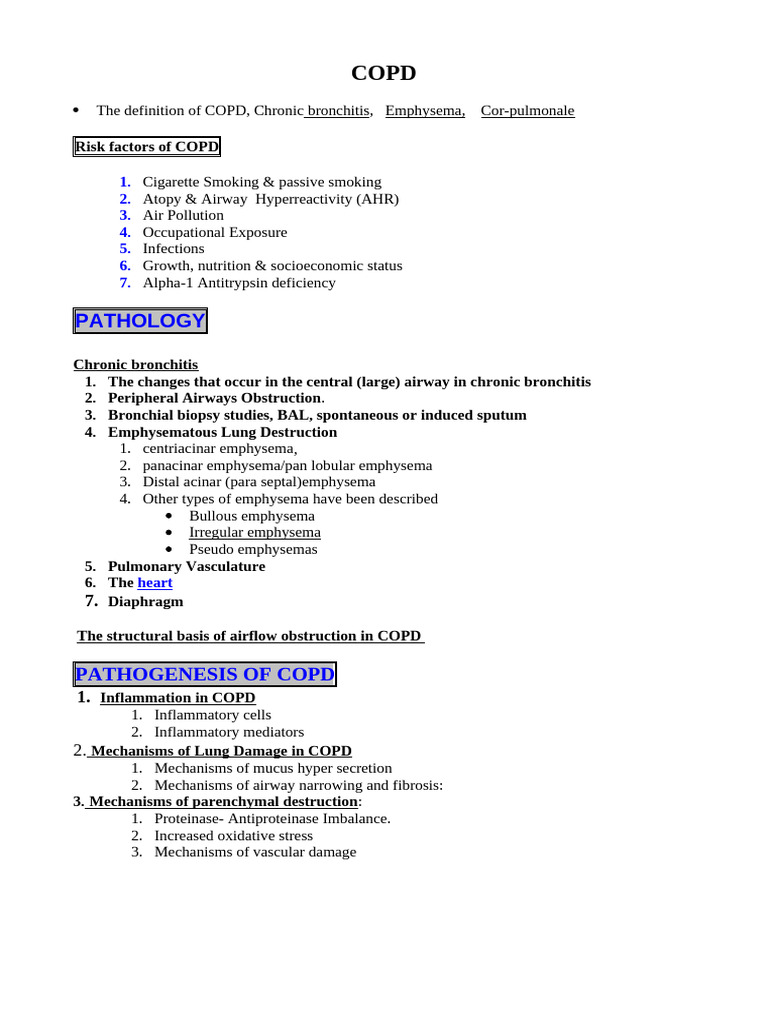 Copd | PDF