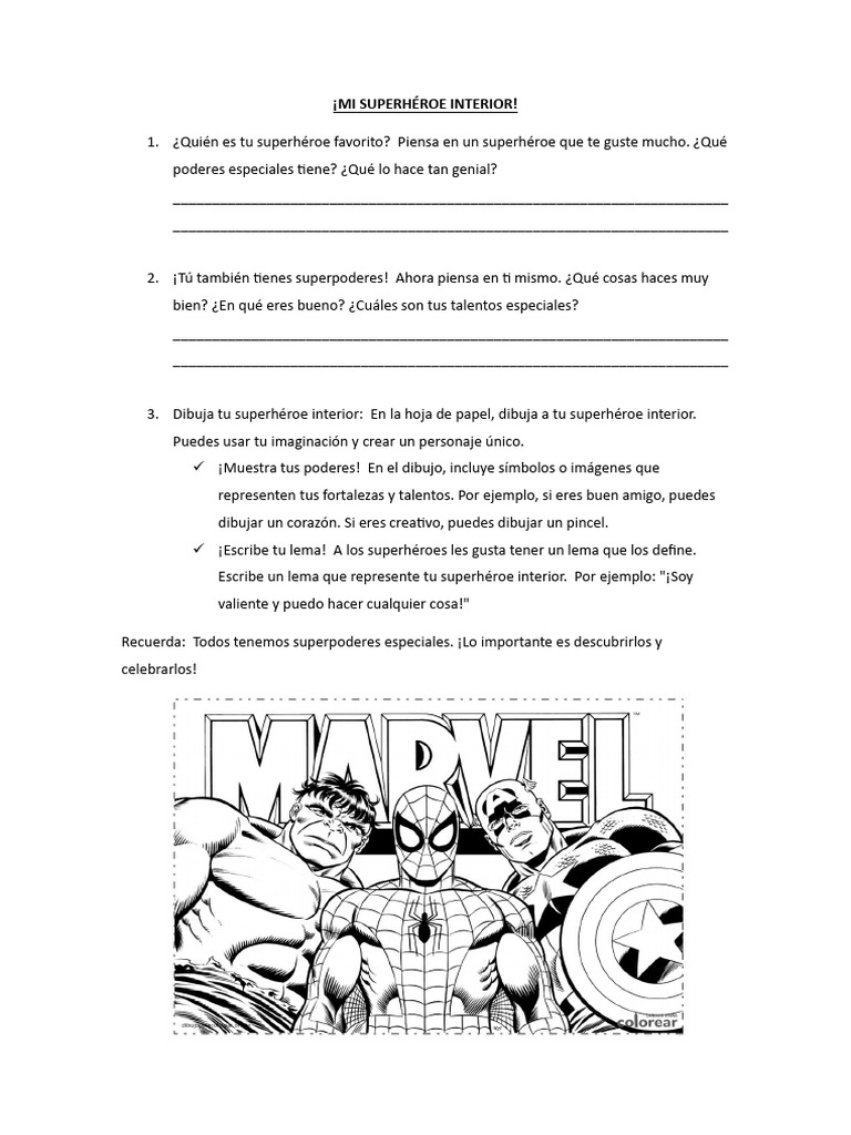 MI SUPERHÉROE INTERIOR | PDF
