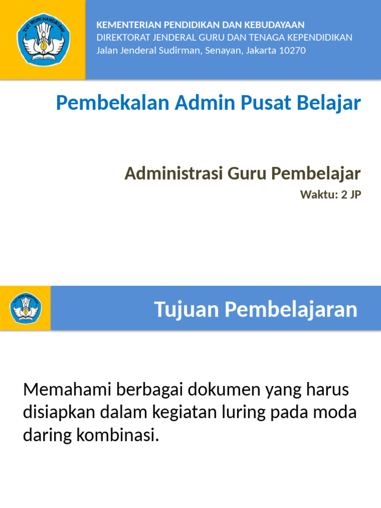 Administrasi Guru Pembelajar | PDF