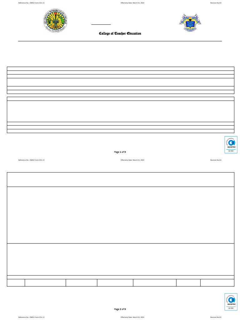 Syllabus TCW BTLEd 1A 24-25 | PDF | Globalization | Career & Growth