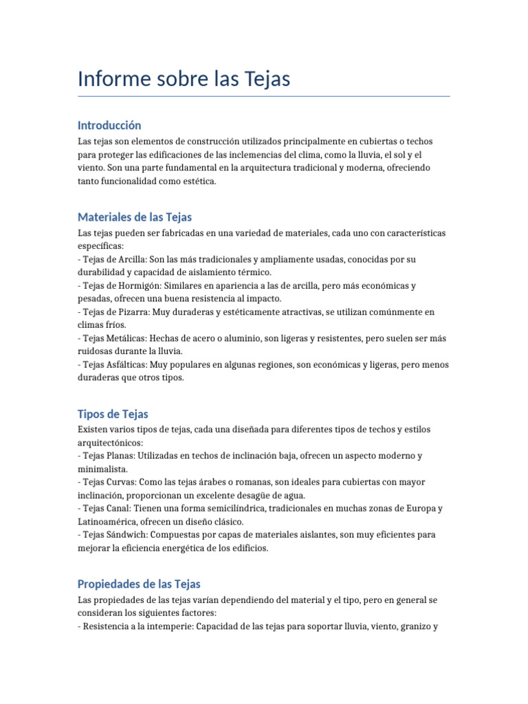 Informe_sobre_las_Tejas | PDF