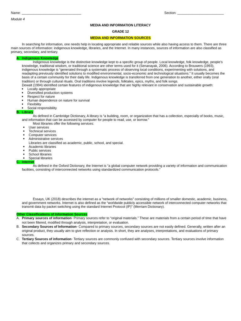 MODULE-4-MIL-HANDOUT | PDF