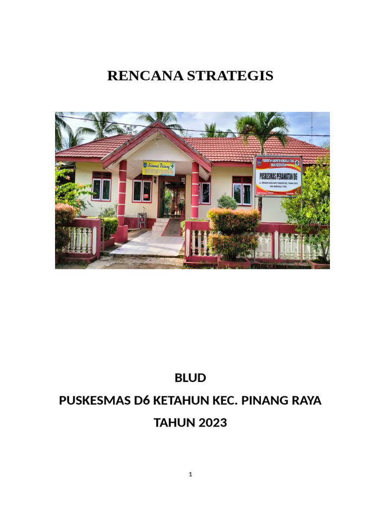 Renstra BLUD | PDF