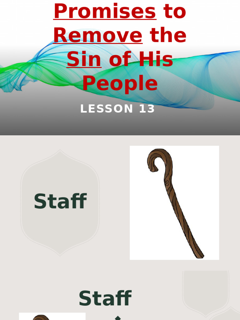 God Promises To Remove The Sin of His | PDF