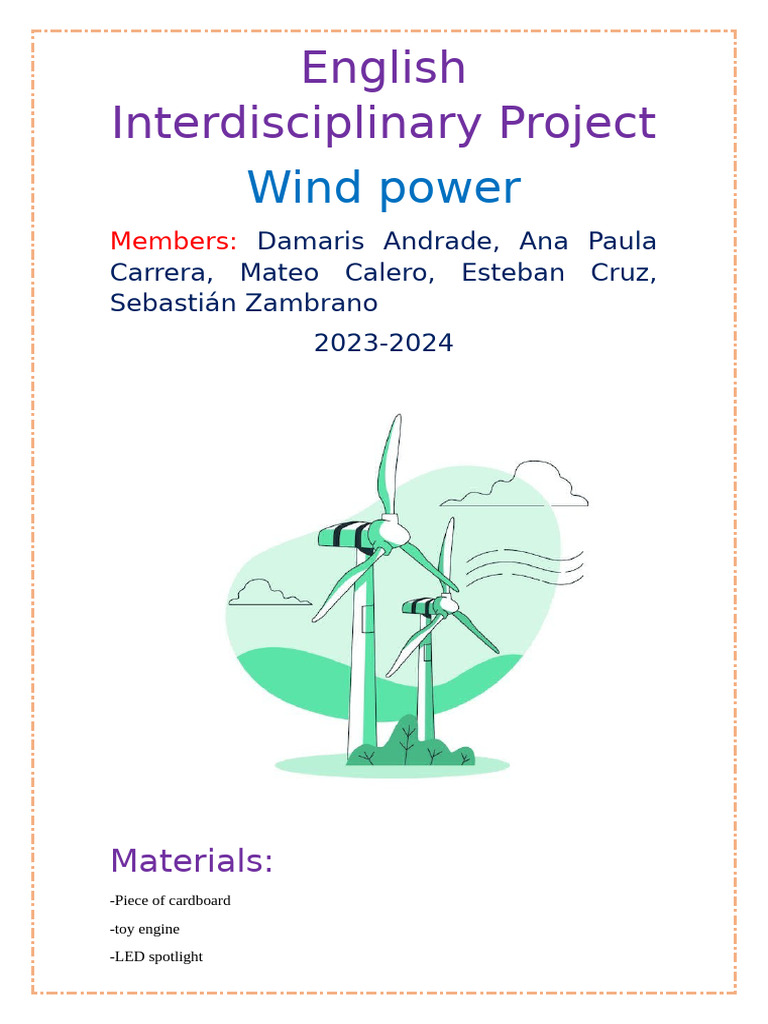 English Interdisciplinary Project | PDF