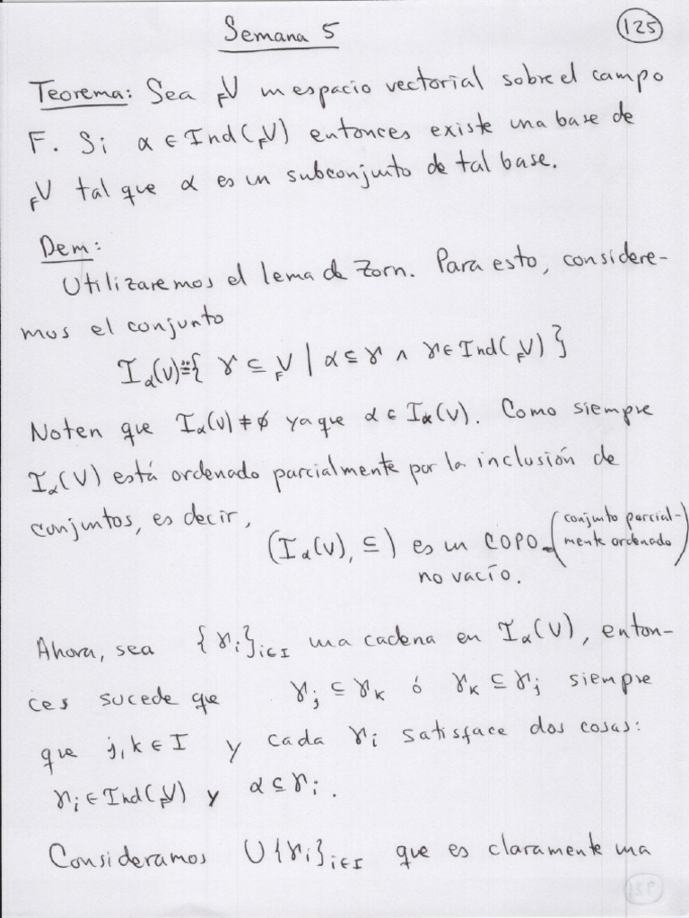 Lgebra Lineal 1 Semana 5 | PDF