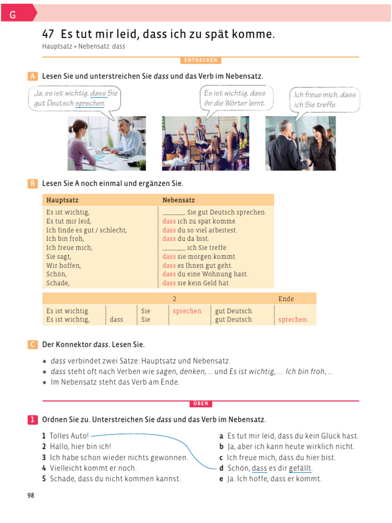 Nebensatz Mit Dass | PDF
