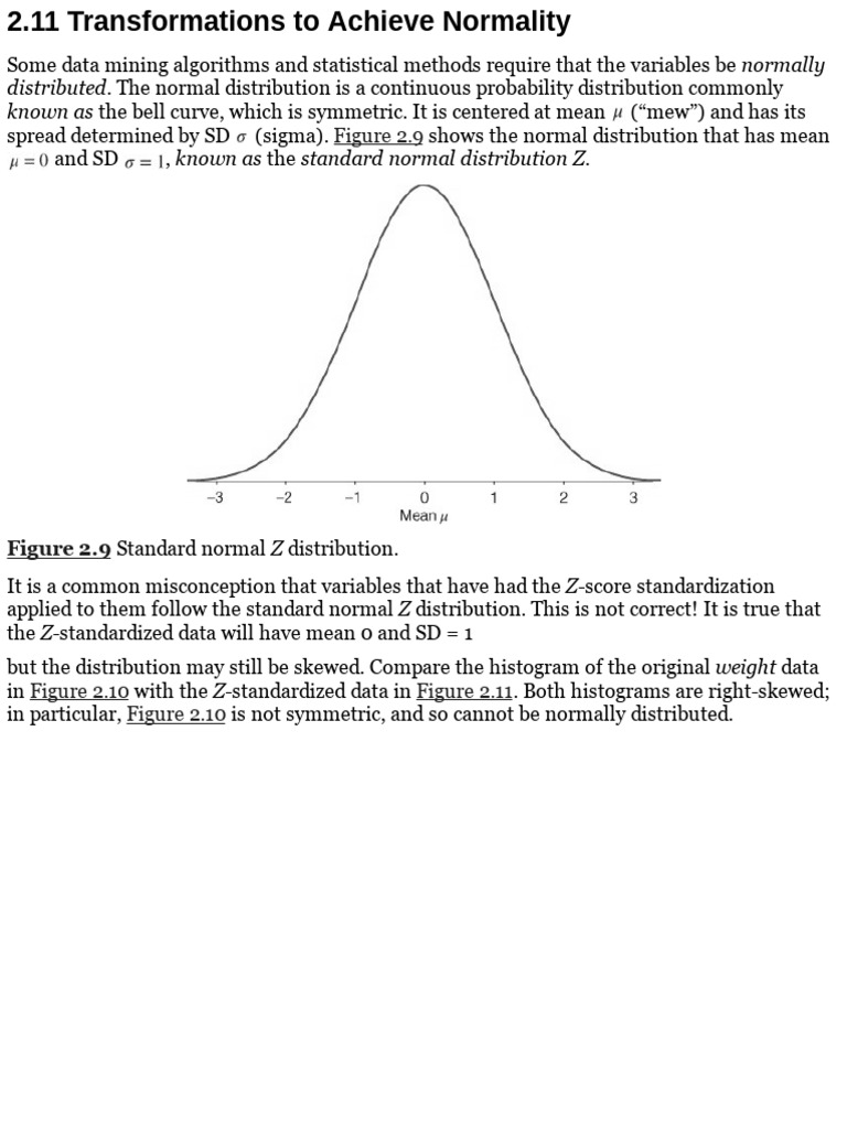 Transformation Normality | PDF