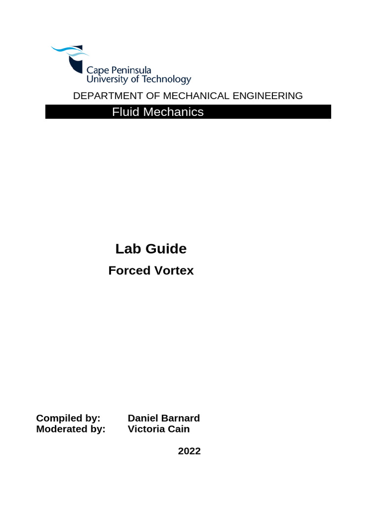 Forced Vortex Lab Guide R0 | PDF