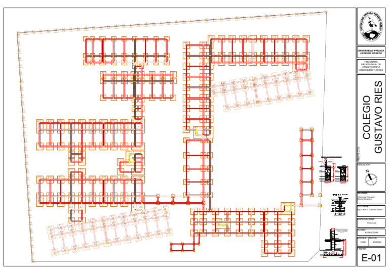 E-01_ESTRUCTURA_ZAPATAS Y COLUMNAS | PDF