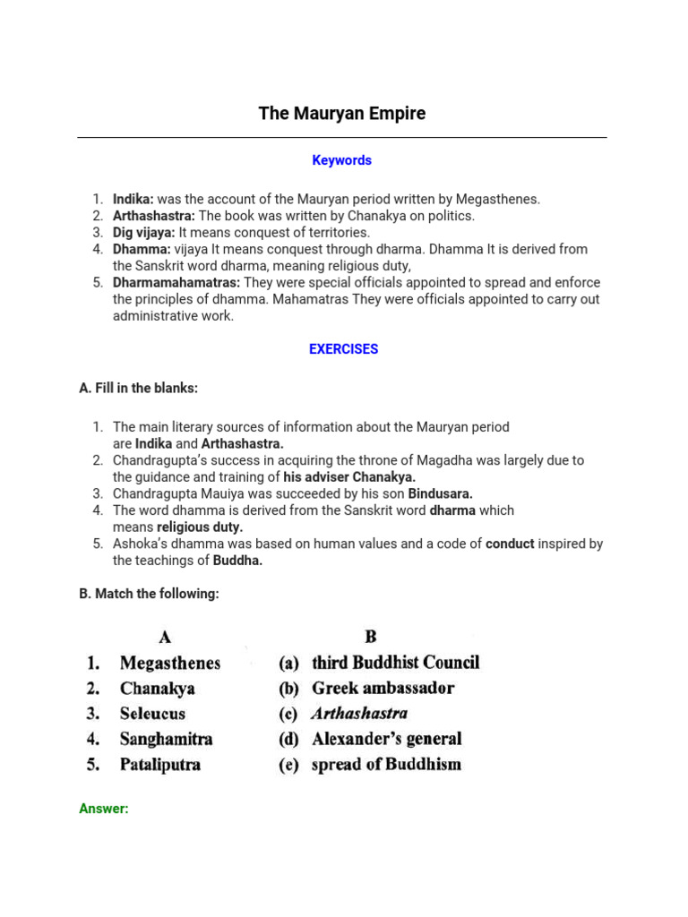 Jayanti Sengupta Oxford History & Civics Solution Class 6 Chapter 9 The ...