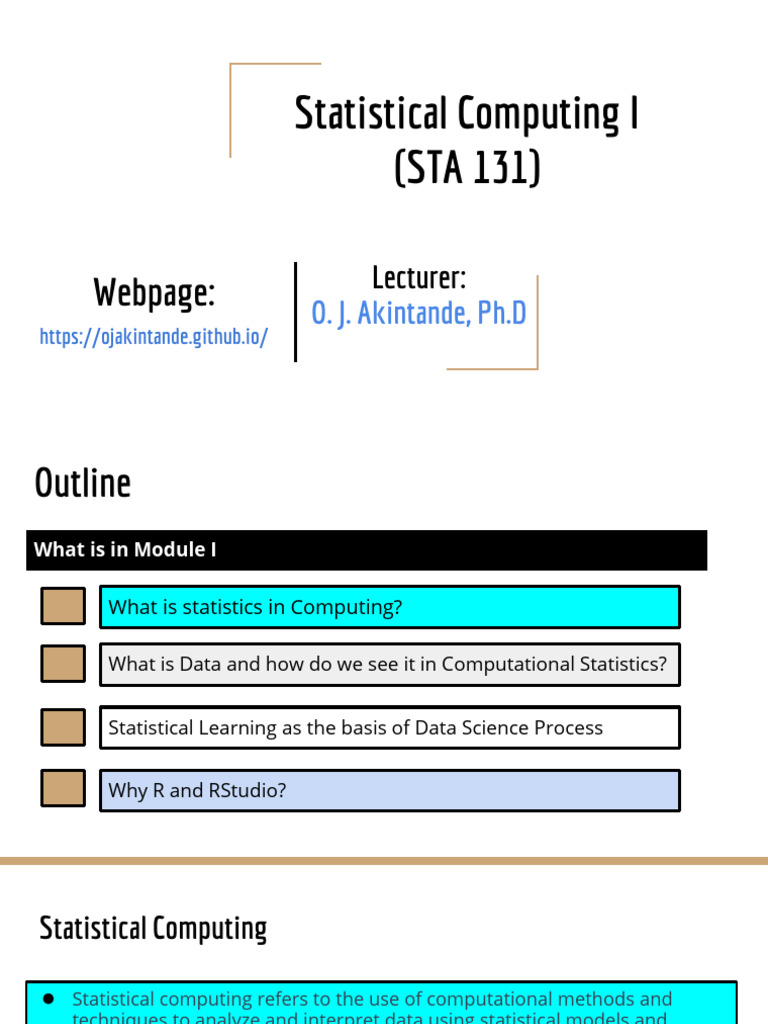 STA 131 - Lecture Material | PDF