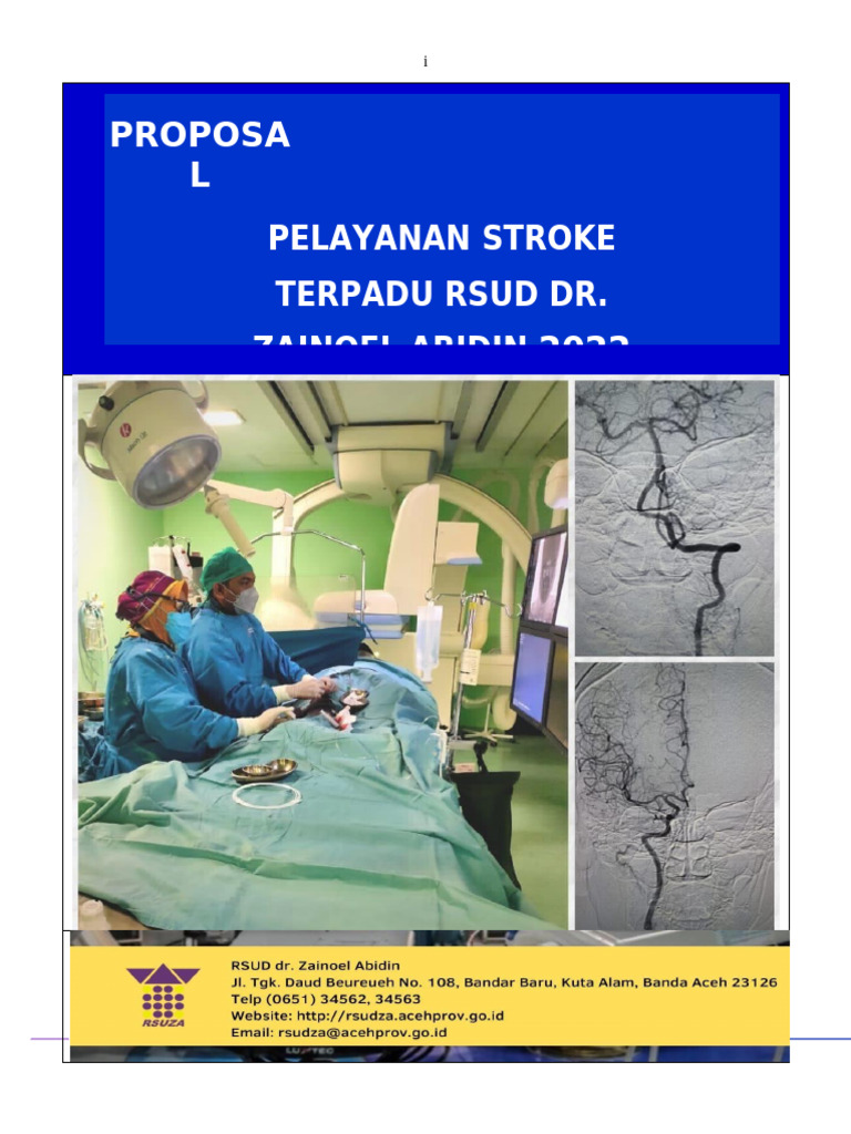 Proposal Pelayanan Stroke Terpadu RSUDZA | PDF