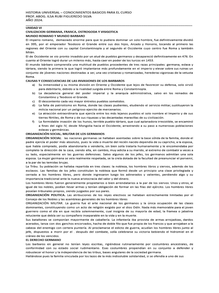 UNIDAD VI y VII | PDF | imperio Bizantino | Historia