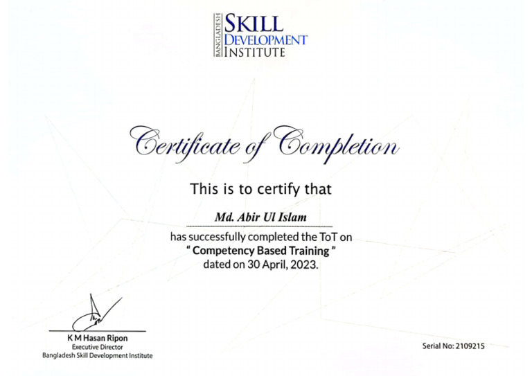 Competency Based Training | PDF