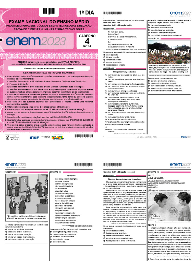 Enem 2023 Dia 1 | PDF