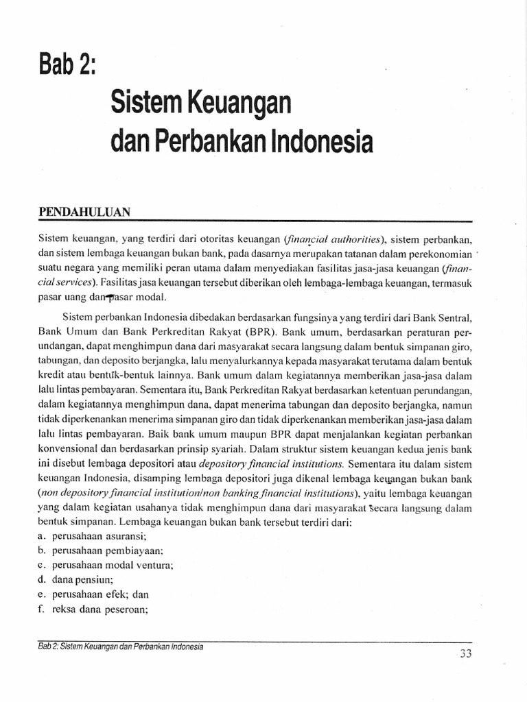 Bab02. Sistem Keuangan & Perbankan | PDF
