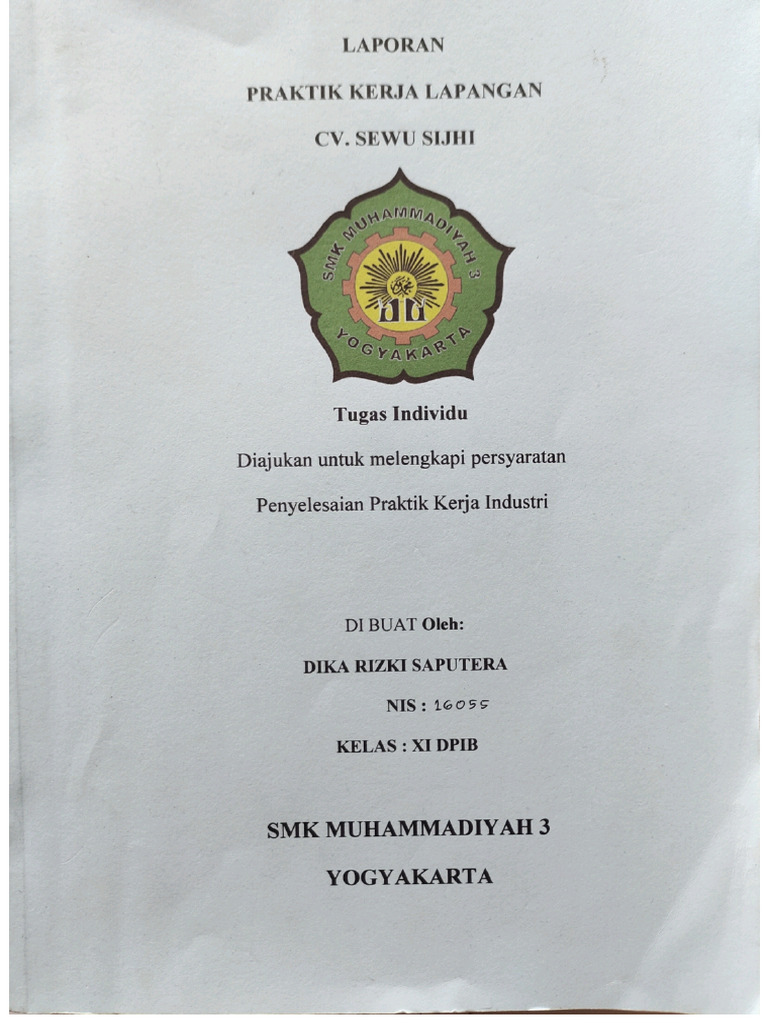 Laporan PKL SMK Muh 3 Yk | PDF