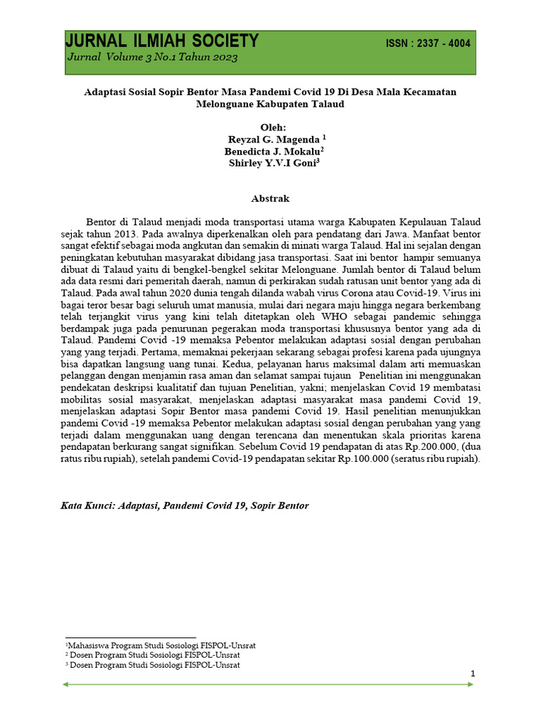 Jurnal Reyzal Magenda (2023) | PDF