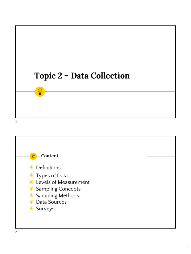 Answers - Topic 2 - Data Collection | PDF