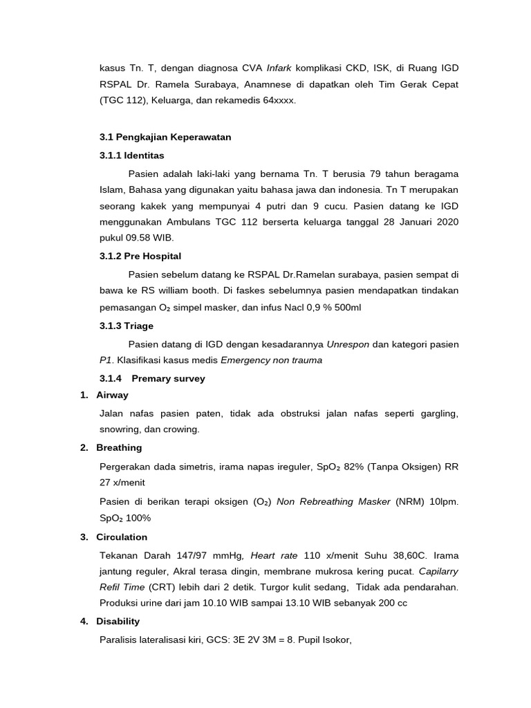 ASKEP CVA Krtiteria Hasil | PDF