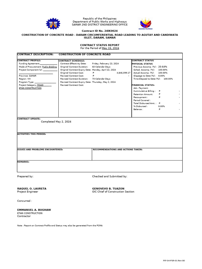 Ppr 2024 Projects | PDF